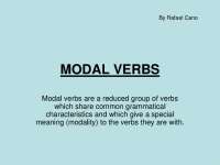 Apuntes de modal verbs - Docsity