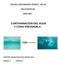 Contaminación del agua y como pervenirla | Guías, Proyectos ...