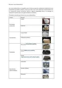Resum de tipus de roques metamòrfiques - Docsity