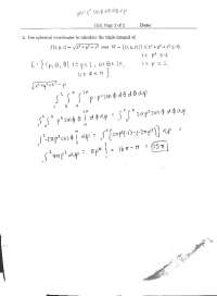 Calculus 3 Homework Problem - Docsity