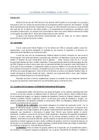 GUERRA CIVIL ESPAÑOLA - Docsity
