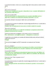 Risposte modulo 4 certificazione Eipass | Prove d'esame di Informatica | Docsity