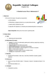 Sample Detailed Lesson Plan in Math - Docsity