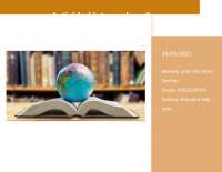 Actividad integradora 2. Interpretar el mundo. - Docsity