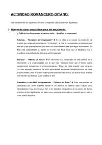 Actividades Romancero Gitano - Lorca - Literatura Española | Ejercicios de Lengua y Literatura ...