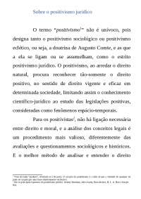 Positivismo sobre positivismo - Docsity