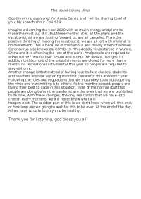 English speech project - Docsity