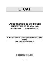 LTCAT laudo técnico de condições ambientais - Docsity