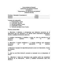 Seguridad en el laboratorio - Docsity