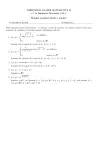 Esercizi massimo e minimo - Docsity