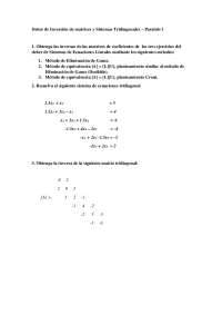 Ejercicios de inversion de matrices - Docsity