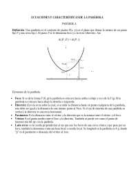 La parábola y tipos de parábolas - Docsity