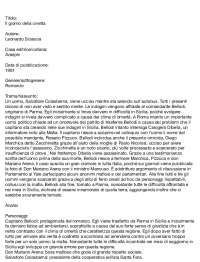 Scheda libro “Giorno della civetta” - Docsity