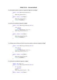 Practica Recursividad | Ejercicios de Programación C | Docsity