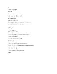 Matematicas básicas de funciones - Docsity