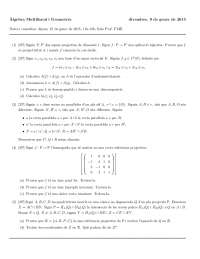 Exercisis de Algebra Multilineal i Geometria - Docsity