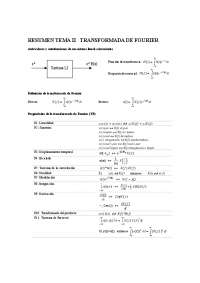 La Transformada de Fourier - Tema II - Docsity