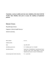 Translation, construct validity and inter-rater reliability of the ...