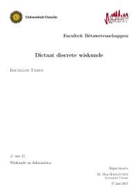 Dictaat discrete wiskunde - Docsity