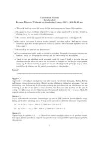 Universiteit Utrecht Betafaculteit: Examen Discrete Wiskunde - Docsity