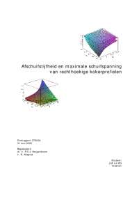 Afschuifstijfheid en maximale schuifspanning van rechthoekige ...