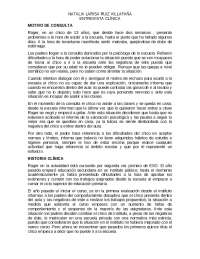 Ejemplo de caso clínico - Docsity