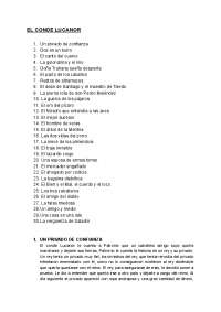 El conde Lucanor resúmenes - Docsity