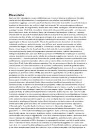 Pirandello e Svevo, vita, opere e nodi concettuali - Docsity