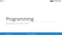 Programming Lesson 05 Lecture Note - Docsity