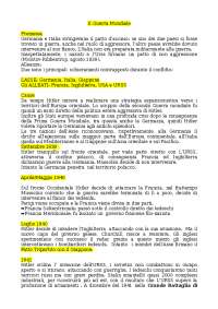 Appunti seconda guerra mondiale - Docsity