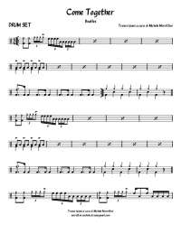 Come Together drum Sheet - Docsity