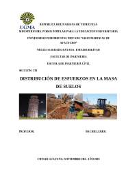 DISTRIBUCIÓN DE ESFUERZOS EN LA MASA DE SUELOS - Docsity