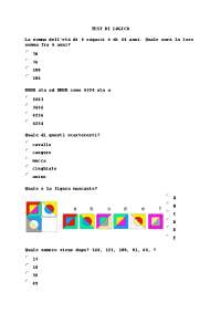 Test di logica con soluzioni per corsi di laurea ad accesso programmato ...