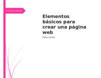Elementos básicos de una página web. - Docsity