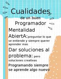 Cualidades de un buen programador - Docsity