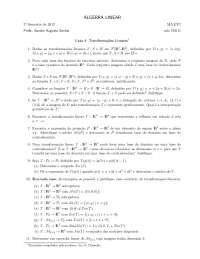 Exercícios do livro álgebra linear Boldrini - Docsity