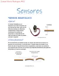 Tipos de sensores, que son y como funcionan. - Docsity