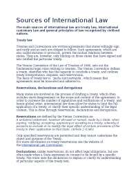 Sources of International law - Docsity