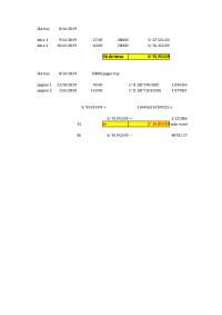 Excel con ejercicio de contabilidad - Docsity