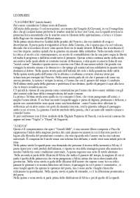 Riassunti poesie principali di Leopardi. - Docsity