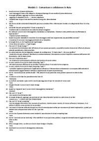 RISPOSTE EIPASS 7 MODULI - BANCA DATI - MODULO 3 - Docsity