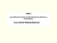 Historia del arte prehelénico - Docsity