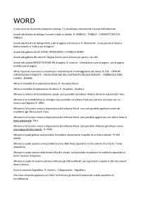 EIPASS PROGRESSIVE - MODULO WORD - ORDINE ALFABETICO | Prove d'esame di Informatica | Docsity