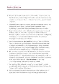 Eugène Delacroix e "La Libertà che guida il popolo" - Docsity