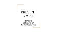 PRESENT SIMPLE(INGLÉS) - Docsity