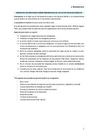 Protocolo precedencias - Docsity