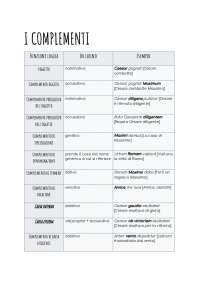 Tutti i complementi latini - Docsity