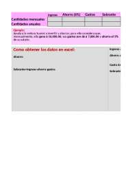 Actividad integradora 1 Tiempo De Ahorrar módulo 11 Prepa En Línea SEP. - Docsity