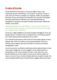 Il mito di ercole o eracle - Docsity