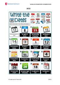 WORKSHEET RESUELTO MESES DEL AÑO - Docsity